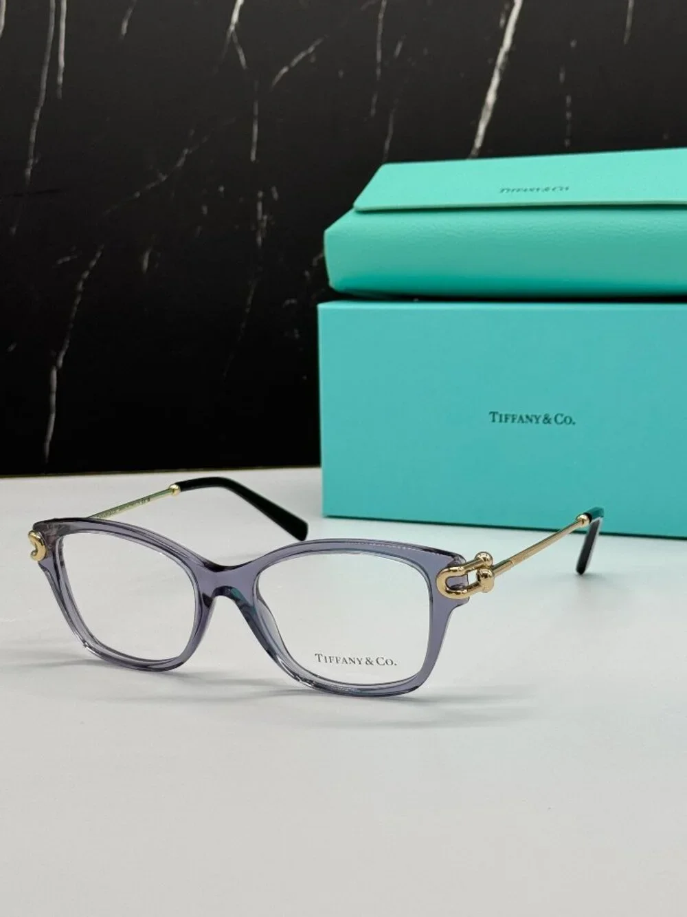 Tiffany & Co. | Accessories | Tiffany Co Tf2266 845 Gray Gold Cat Eye ...